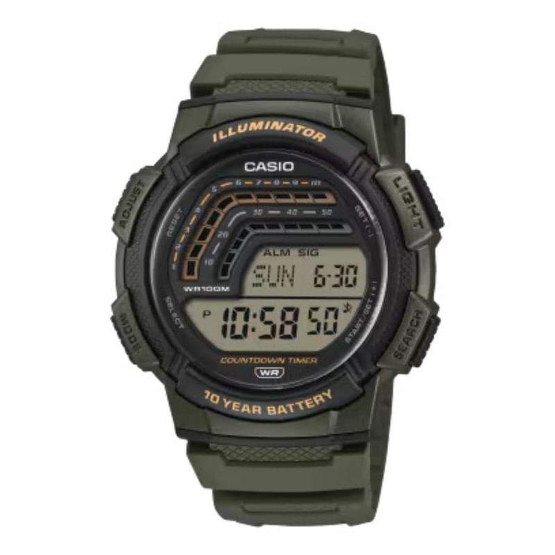 Reloj Casio Unisex WS-1800-3AVDF | Relojes | chronos.com.pe